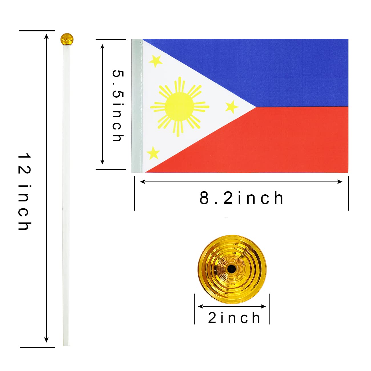 Snapklik.com : ZXvZYT Philippine Flag Philippine Desk Flag Small Mini ...