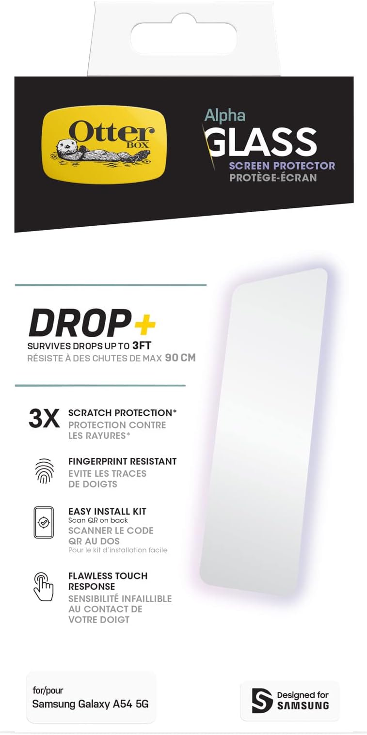 Amazon.com: OtterBox ALPHA GLASS Screen Protector for Samsung Galaxy ...