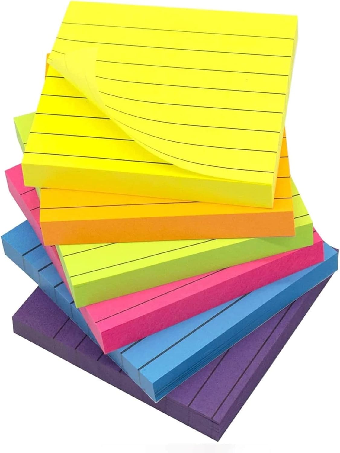 Amazon.com : Transparent Sticky Notes - 3 x 3 in,100 Sheets Random ...
