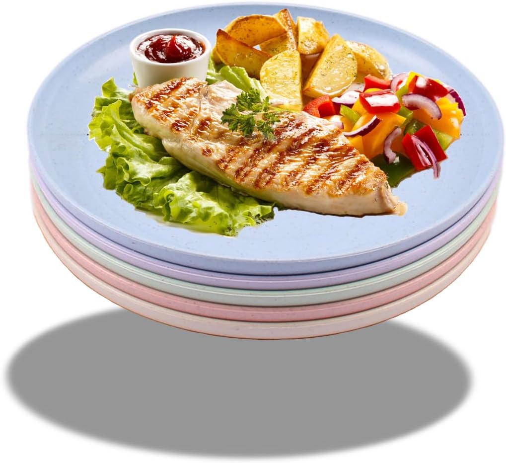 Amazon.com | Scent Time Dinner Plates - 10 inch Deep Unbreakable Wheat ...