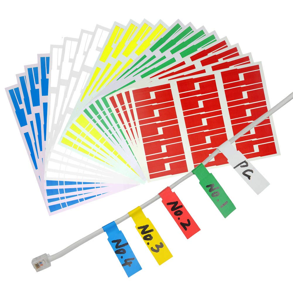 Sheets Cable Labels Tags 600pcs 20 Sheets Cable Labels Tags ...