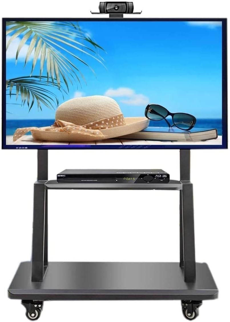 SKY-TOUCH Mobile TV Stand Cart,Rolling TV Stand,32”-70“ Floor TV Mount ...