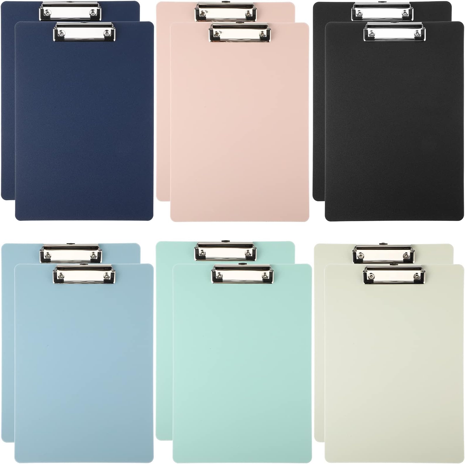 Amazon.com : Outus 12 Pieces Plastic Clipboards Bulk Cute Assorted ...