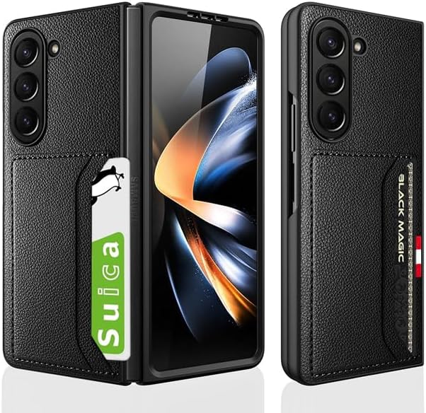 Amazon | 適用 Galaxy Z Fold5 5G SC-55D SCG22 ケース カード収納 背面2枚 ギャラクシーZ フォールド5 カード 背面 耐衝撃 ハードケース ...