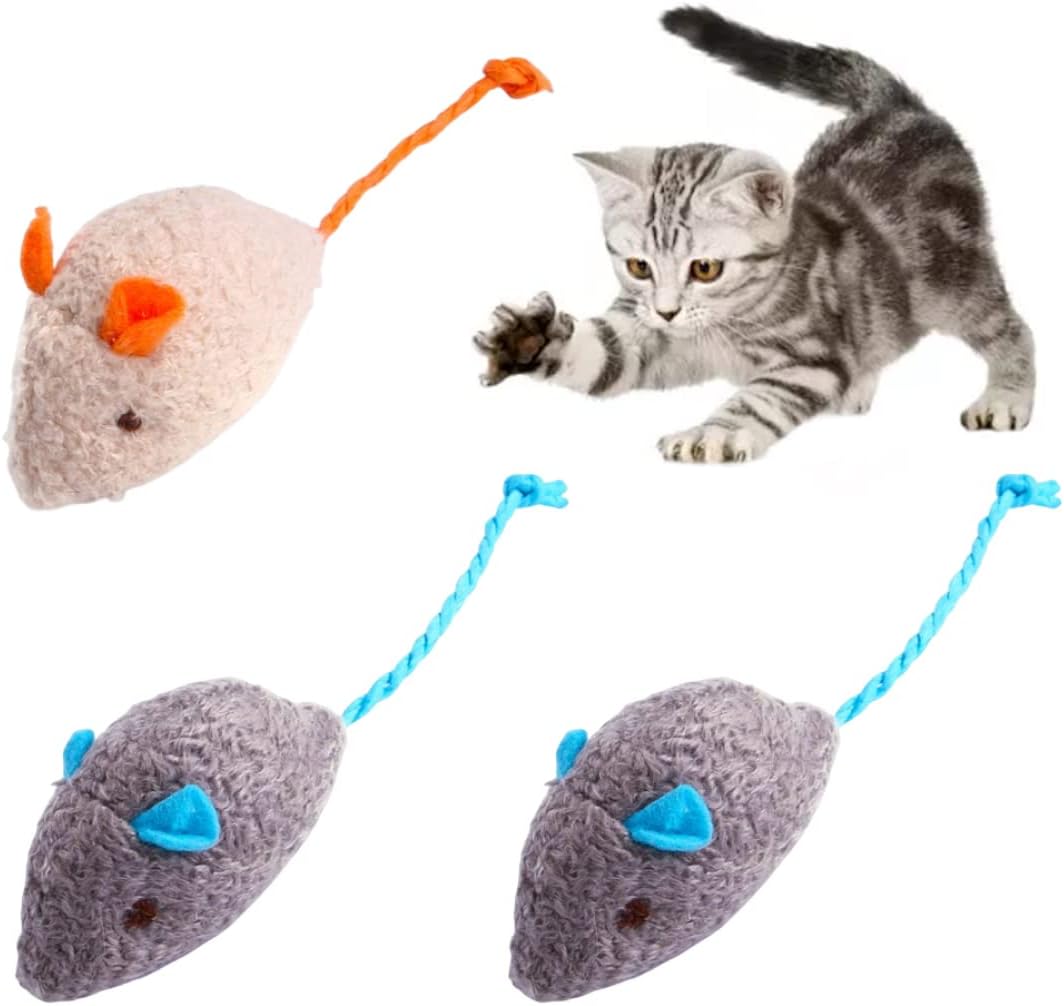 Amazon.com : Hperu Cat Mice Toy Soft Catnip Mouse Realistic Mouse Plush ...