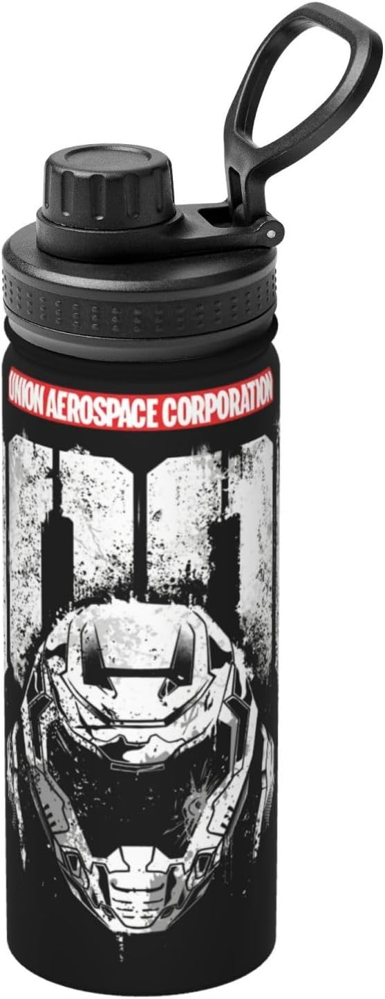 Amazon.com: QANCOSI MF Rapper Doom Sports Water Bottle 18oz Stainless ...