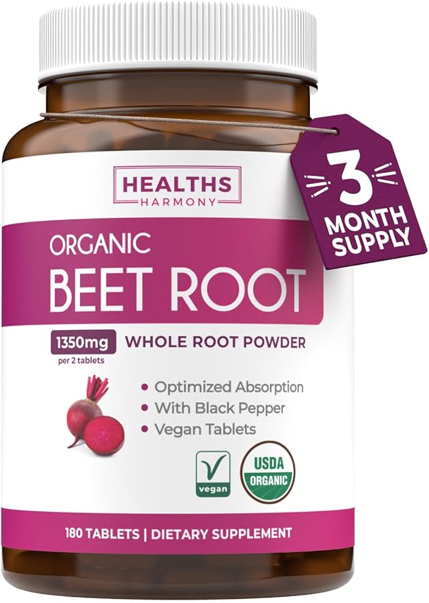 Amazon.com: Organic Beet Root Powder Tablets - Extra Strength Beet ...