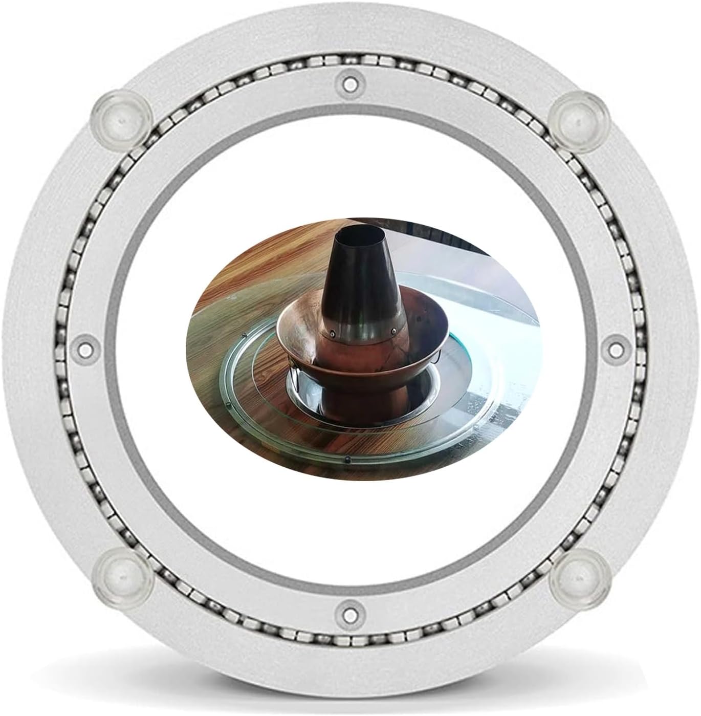 Amazon.com - Round Swivel Plate, Round Dining Table Smooth Swivel Plate ...