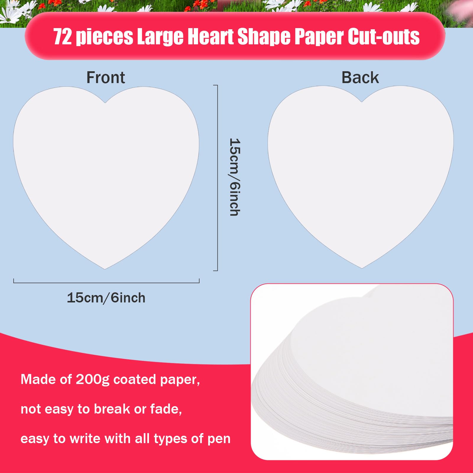 Large Heart Outline Shapes 3PCS Heart Shape Cake Stencils Large