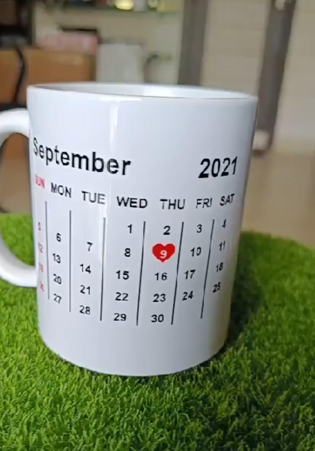Buy Savri Personalized Ceramic Memorable date Calendar Mug with your ...
