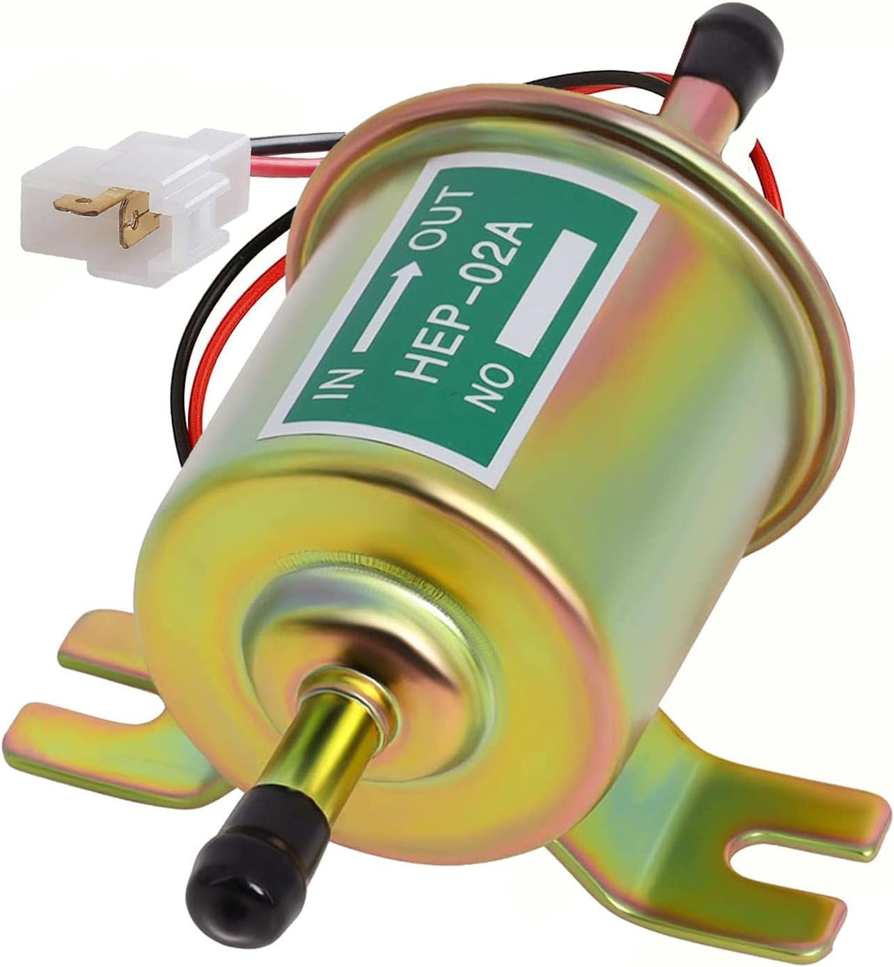 ZiYuya 12V Electric Inline Fuel Pump, Universal Booster Pump Pressure ...