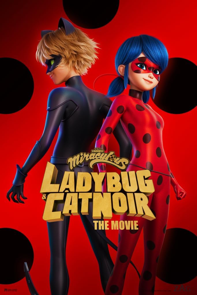 Amazon.com: Miraculous Ladybug And Chat Noir Movie Poster Cool Wall Art ...