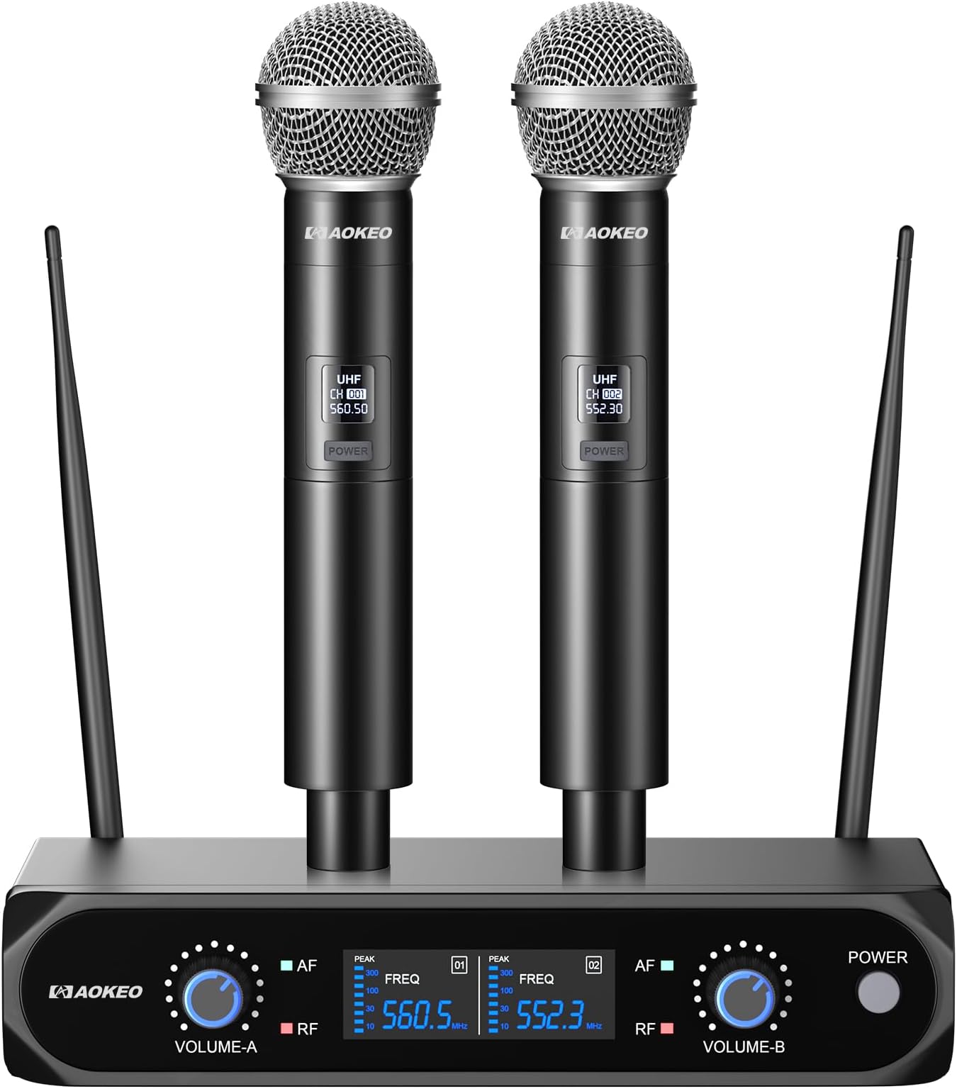 Amazon.com: Pyle Channel Microphone System-VHF Fixed Dual Frequency ...