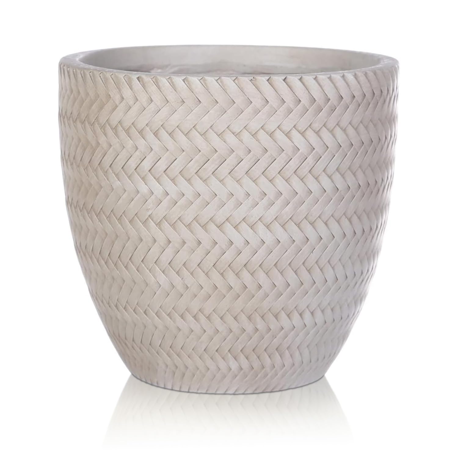 IDEALIST Plant Pots Outdoor 24cm Small Flower Pot | Round Garden ...