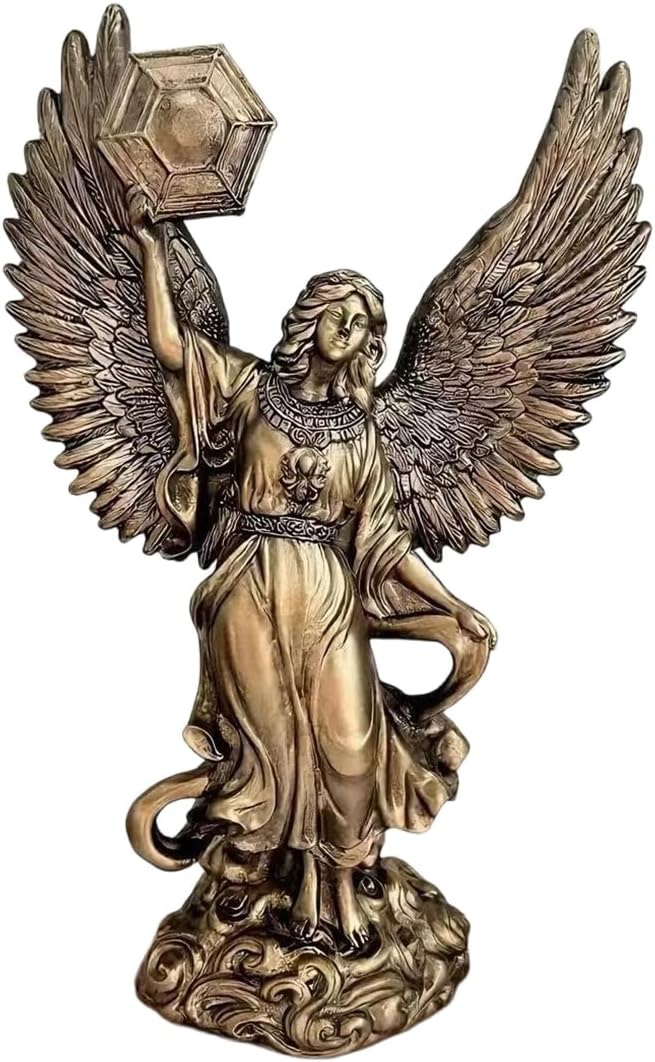 Amazon.com: Semeid Archangel Metatron Statue — Antique Bronze-Finish ...
