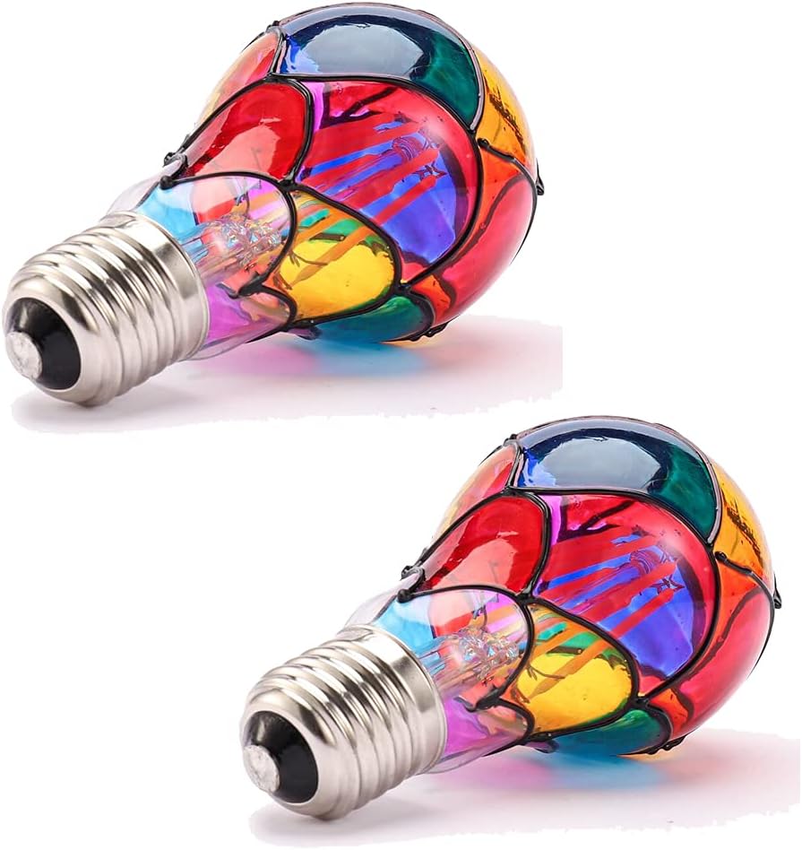 TG Treasure Gurus 25W Rainbow Lightbulb 25 Watt Color Light Bulb ...