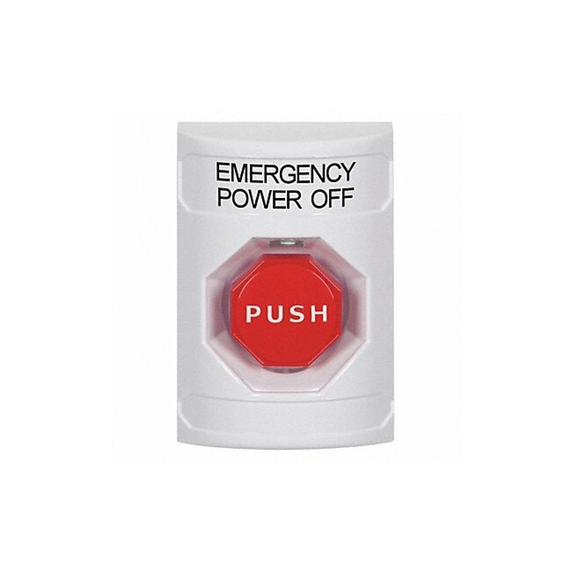 Safety Technology International Emergency Power Off Push Button,White ...