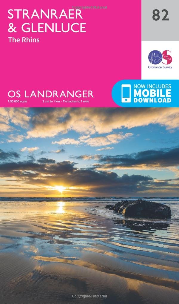 Stranraer & Glenluce Map | The Rhins | Ordnance Survey | OS Landranger ...