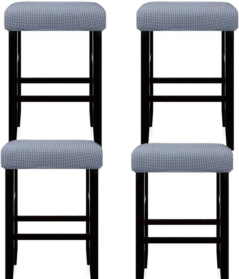 Amazon.com: ZZDZW Square/Rectangle Bar Stool Covers Set of 4 Nonslip ...