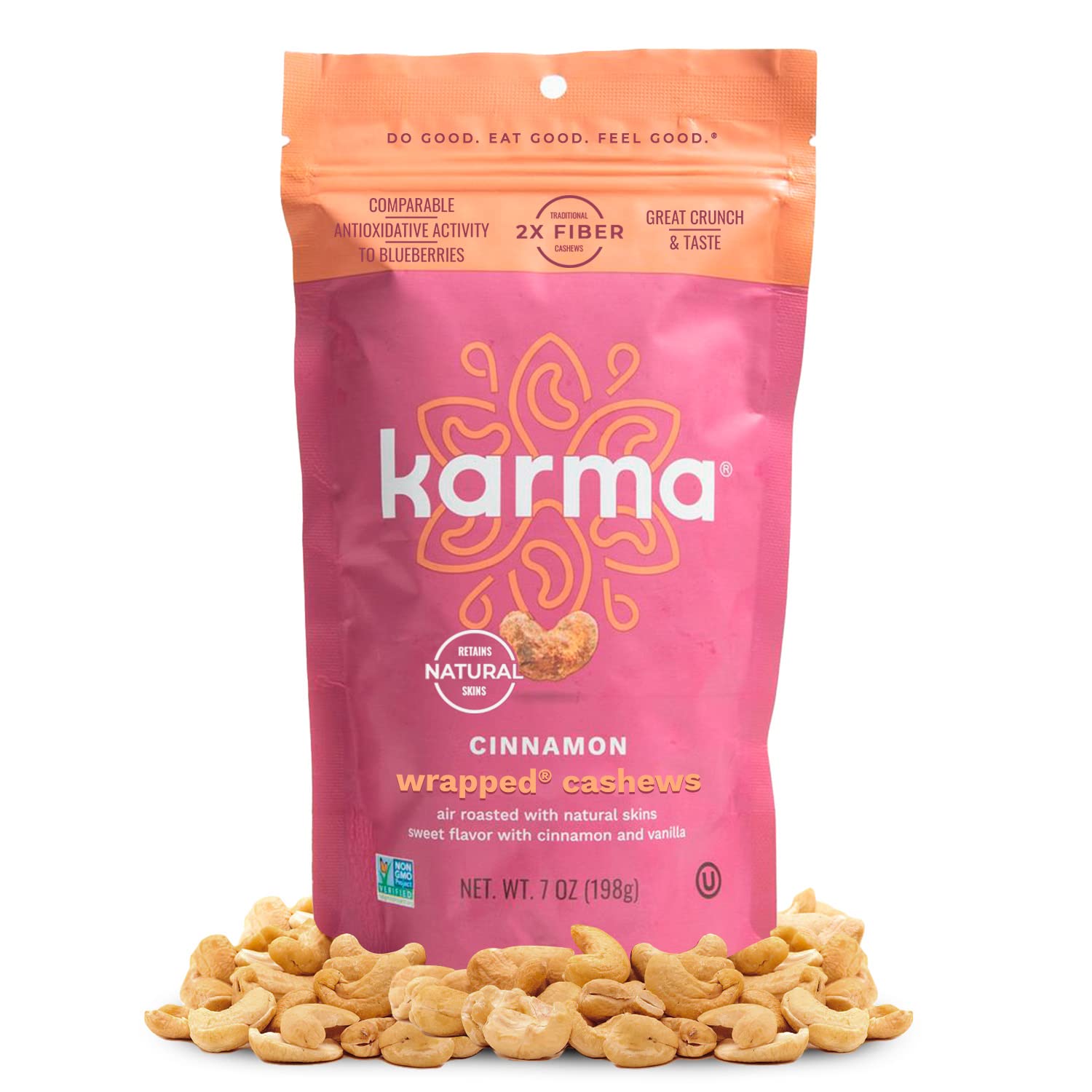 Amazon.com : Cinnamon Wrapped Whole Cashews by Karma Nuts, Sweet ...