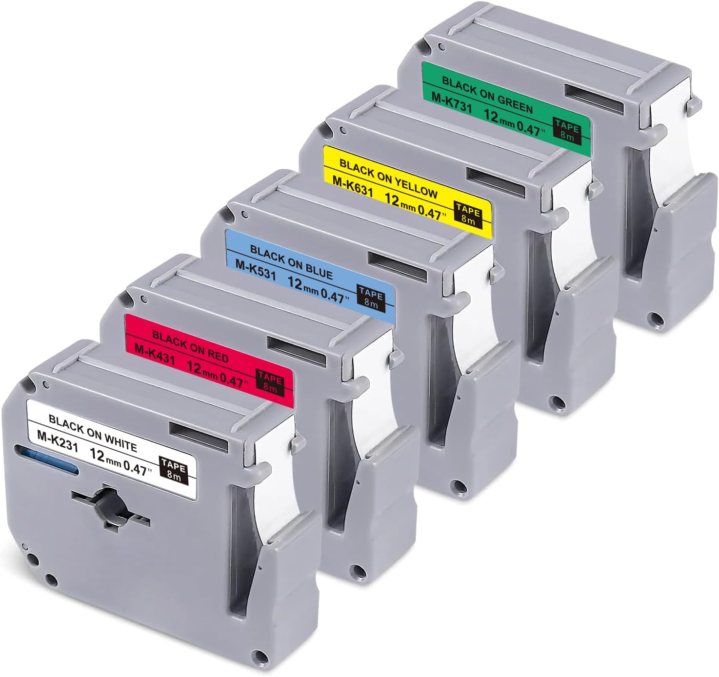 Amazon.com: 5-Pack Label Tape Compatible with Brother Label Maker Tape ...