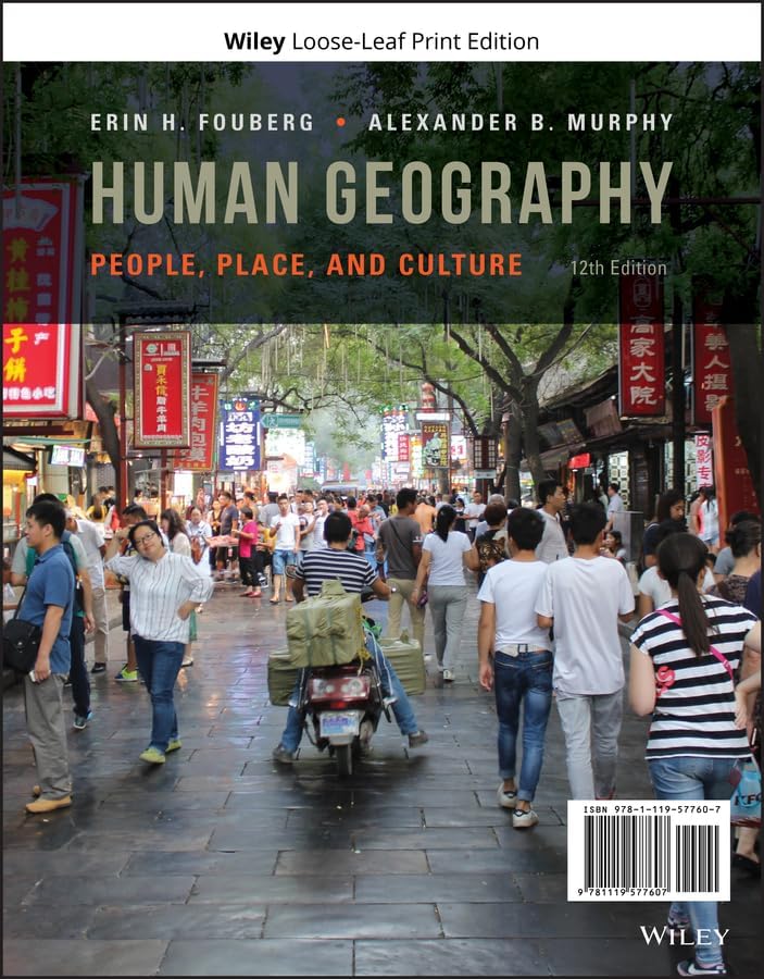 Human Geography: People, Place, and Culture: Fouberg, Erin H., Murphy ...