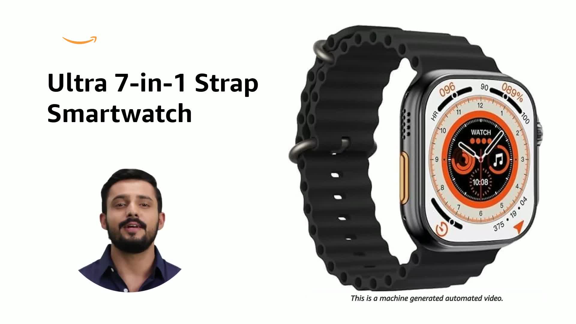 Watch Ultra 7-in-1 Strap Smartwatch Overview on Amazon Live