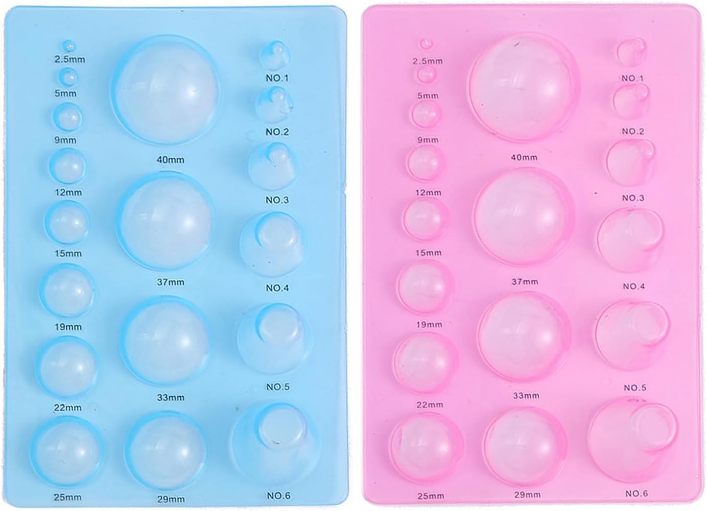 Amazon.com: Set of 2 Blue and Pink 3-Row Paper Quilling Tools Half Ball ...