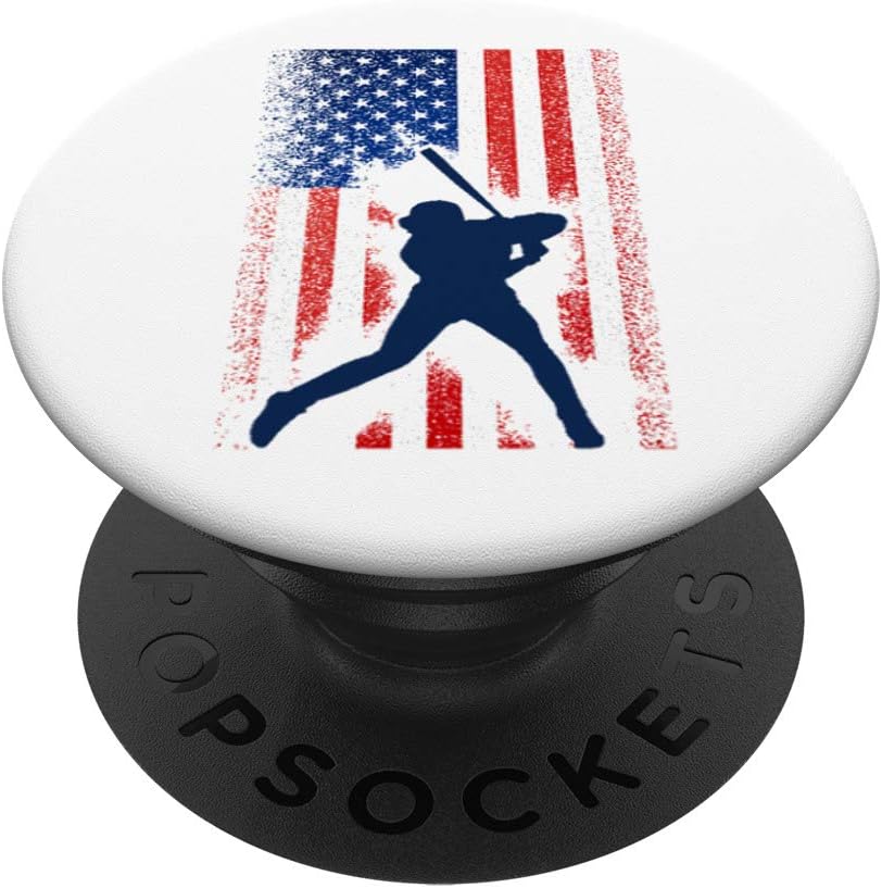 Amazon.com: American Flag Baseball Cool USA Flags Gift Phone Holder ...