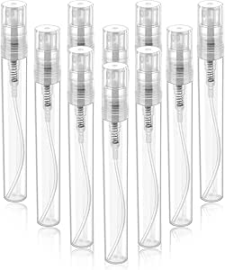 Aeaocvo 10Pcs Mini Spray Bottle, 5 ML Perfume Sample Bottles, Small ...