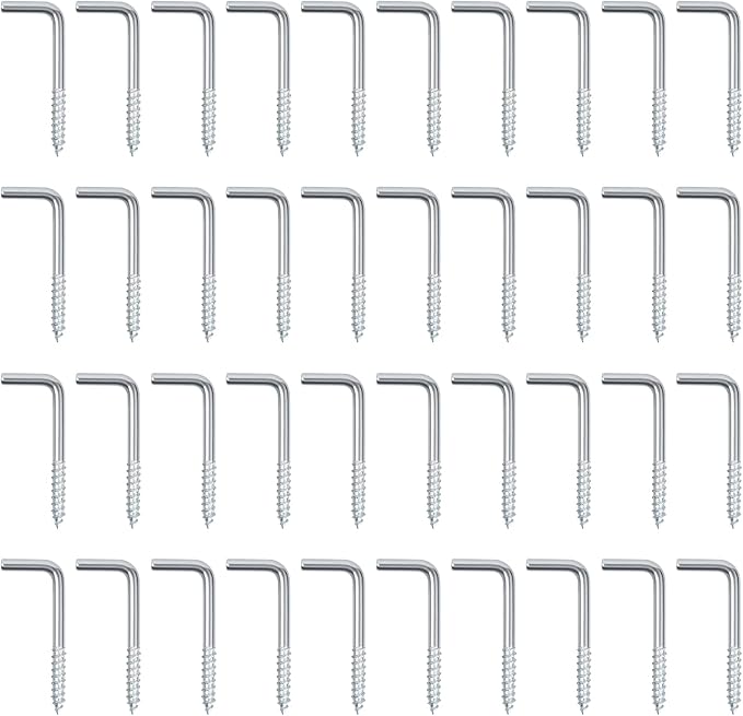 L-vormige wandhaak haakschroef M4 x 40 mm L-haak haakschroeven ...