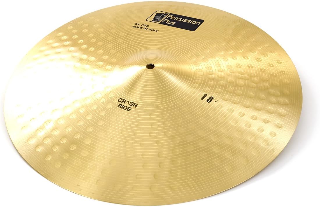 Amazon.com: Percussion Plus Italian Cymbal 18 inch Crash/Ride : Musical ...