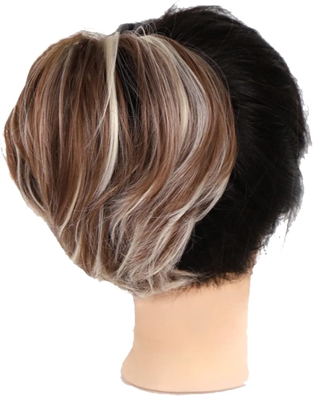 Amazon.com : PEVSCO Clip in Claw Chignon Messy Bun Hair Piece Fake Bun ...