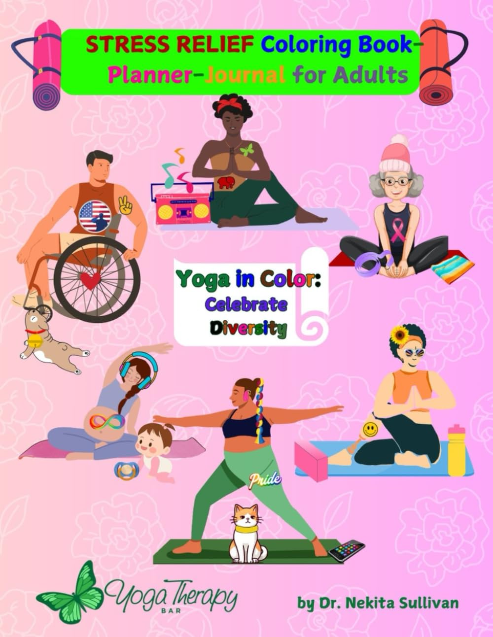 Amazon.com: Yoga in Color: Stress Relief Coloring Book, Journal ...