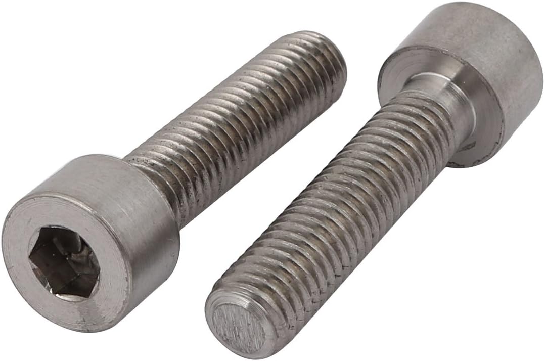 Amazon.com: uxcell 2 Pcs M8x35mm Thread Hex Socket Drive Cap Head ...
