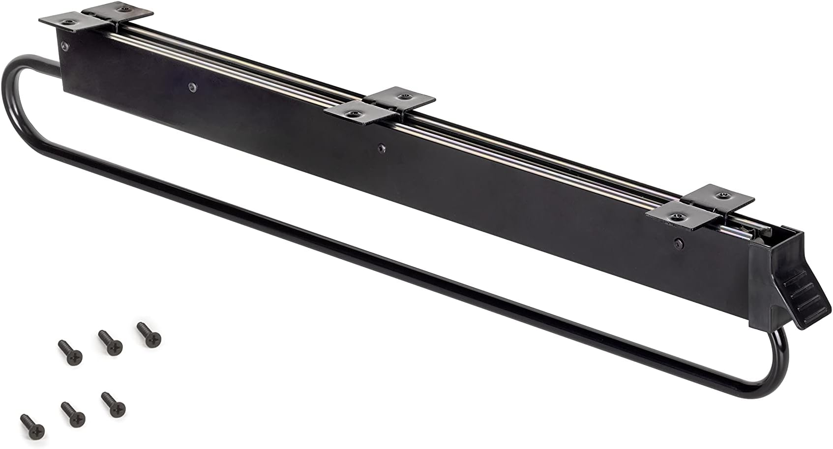 Emuca - Wardrobe pull out clothes hanger rail, sliding hanging rail ...