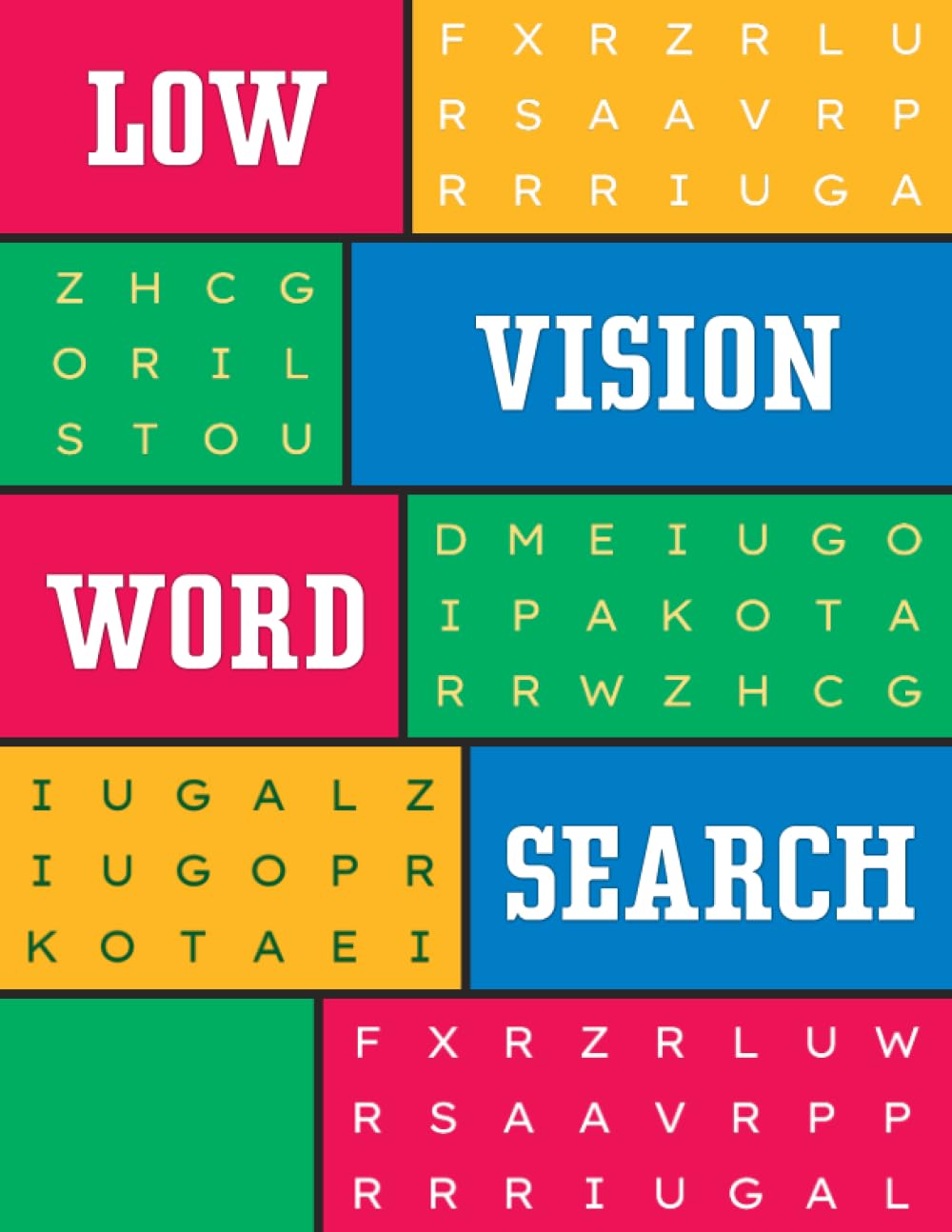 Low Vision Word Search: Easy-to-Read Puzzles with Extra Large Print for ...