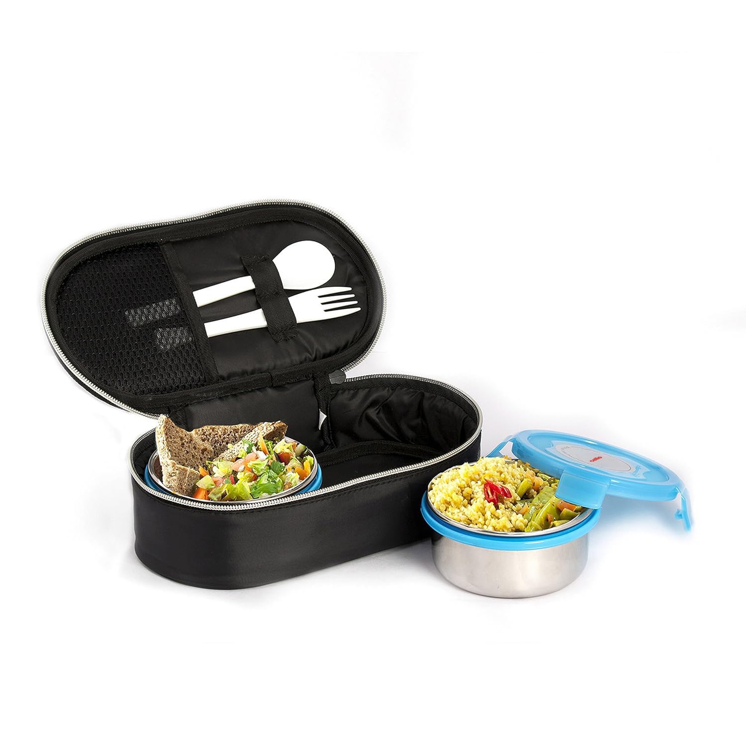 Buy Cello MF Steel Click Lunch Box | Lunch Boxes with 4-Sided Click ...