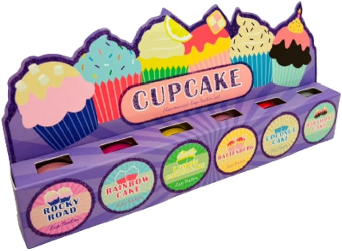 Lip Balm Set Cupcake Flavoured Lip Balm For Dry Lips Assorted Flavors 6 ...