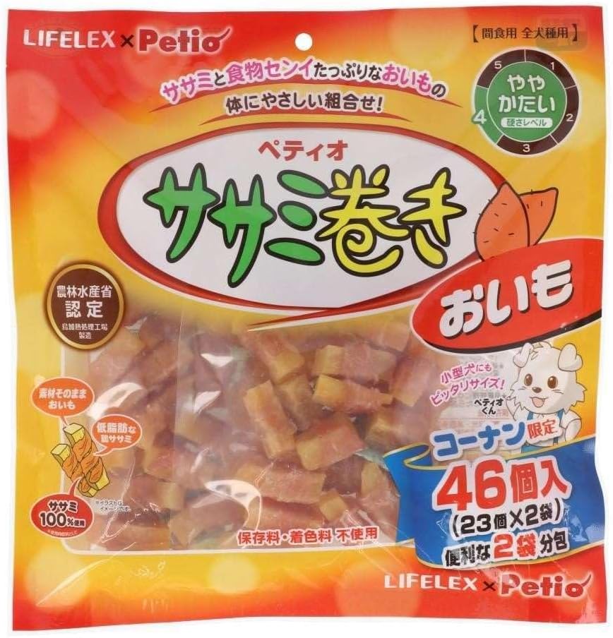 Amazon | コーナン オリジナル LIFELEX ササミ巻きおいも 46本 | コーナン オリジナル | ジャーキー 通販