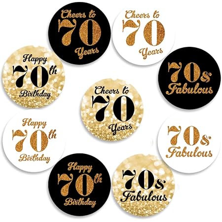 Amazon.com: 70th Birthday Sticker,Candy Sticker,Chocolate Sticker.(007T ...