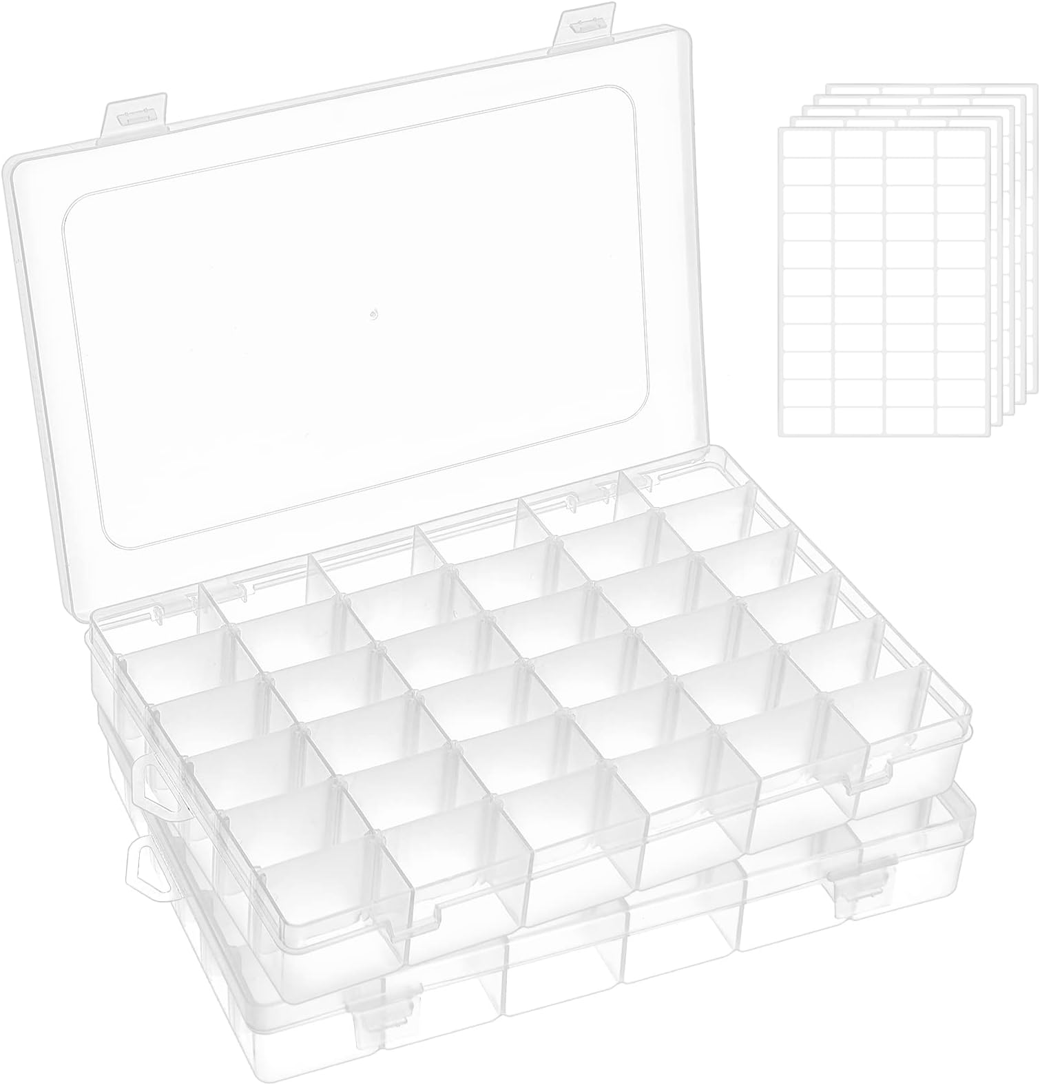 Kamay's Adjustable XL15 Compartment Slot Plastic Craft Storage Box ...