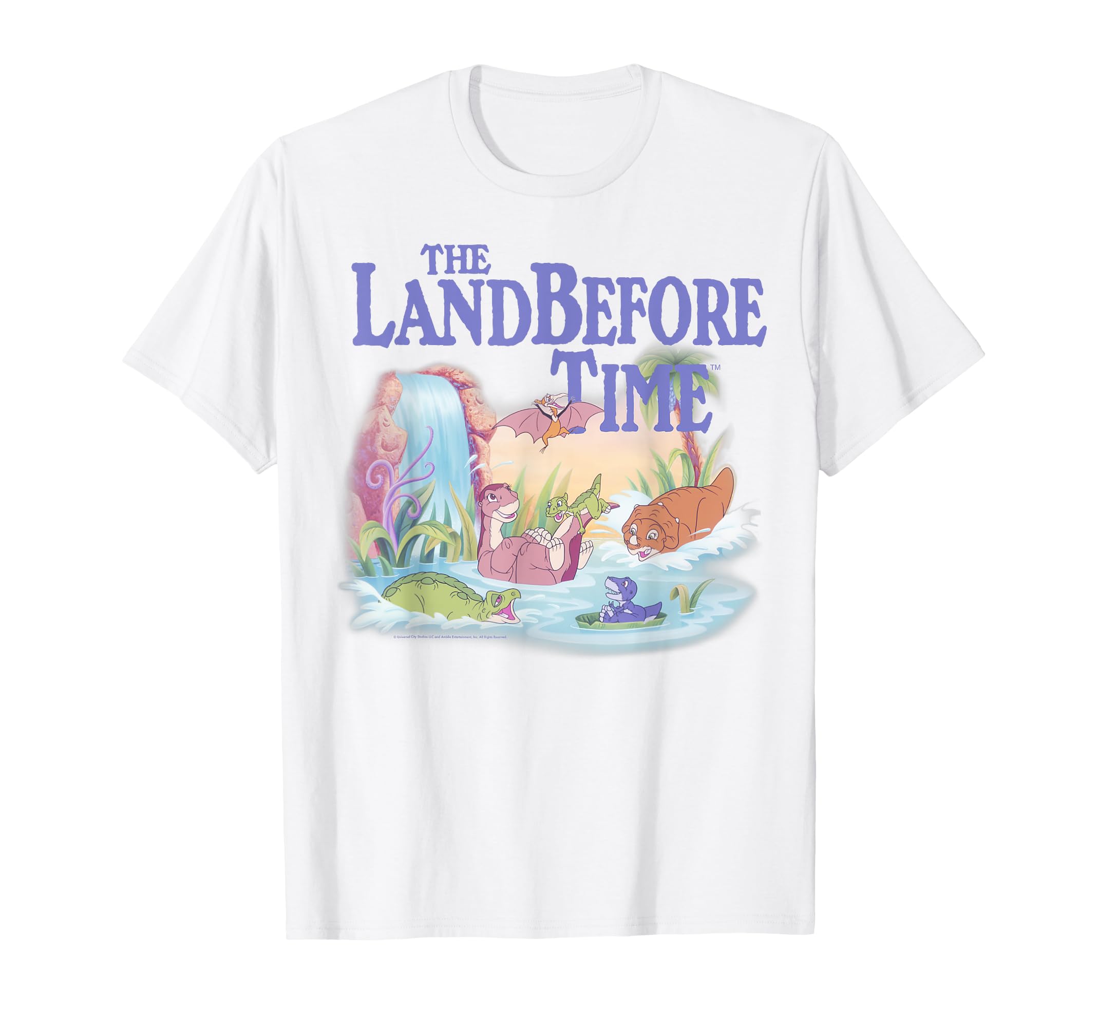 Amazon.com: Land Before Time Pastel Dinosaur Friends Splashing Around T ...