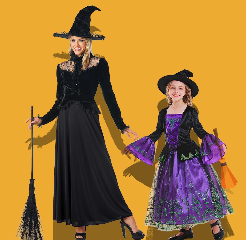 JUST FOR PARTY Moonlight Witch Dress Costume Set, Lace Design, for ...
