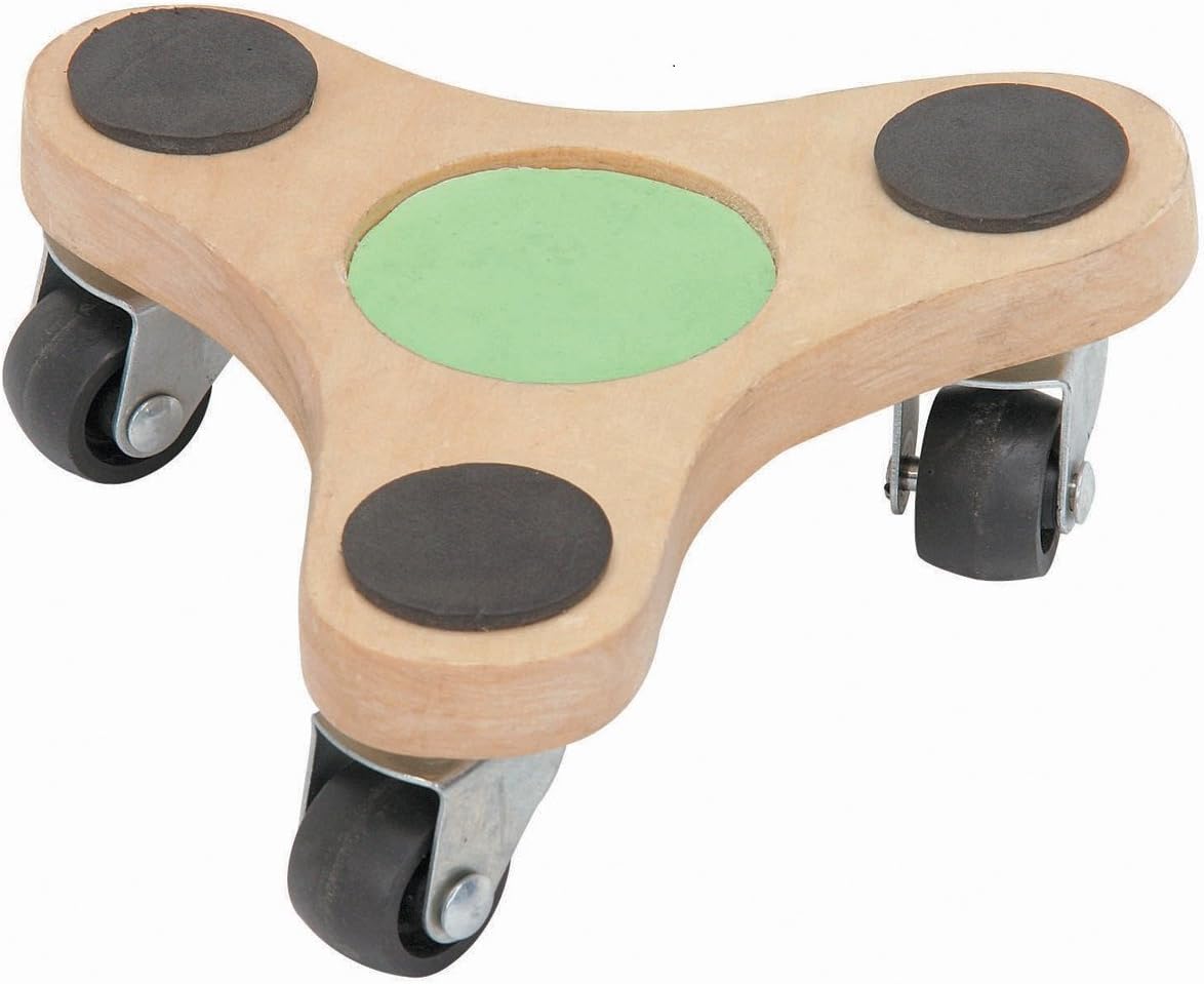 Amazon.com: 180 Lbs Capacity Pine Wood 3 Wheel Wood Dolly Mover Carrier ...