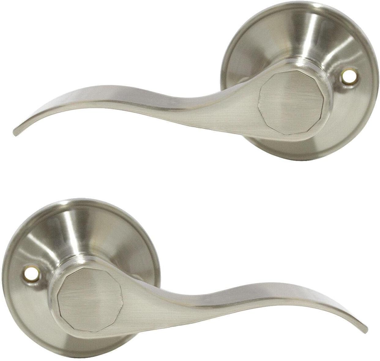 Folininis Passage Dummy Lock Sets Door Knobs Brushed Nickel Door ...