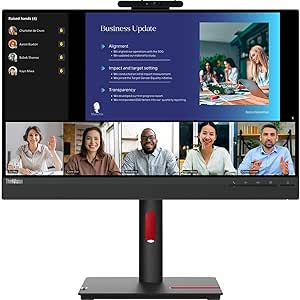 Amazon.com: Lenovo ThinkVision T24v-30 24" Class Webcam Full HD LCD ...