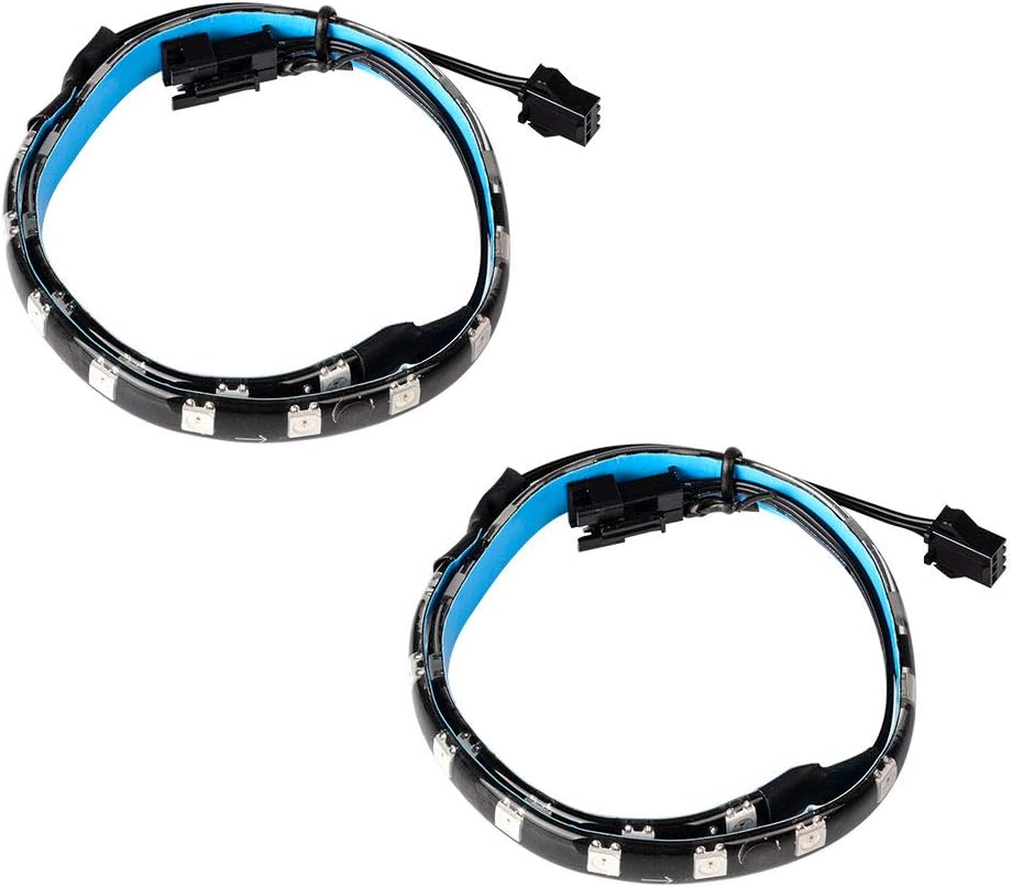 Amazon.com: J&D Addressable PC RGB LED Strip Lights, 2 Pack Adhesive ...