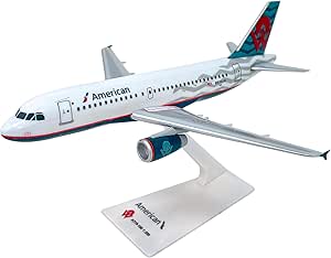Amazon.com: Flight Miniatures American/America West A319-100 1:200 Scale - Plastic Snap-Fit ...