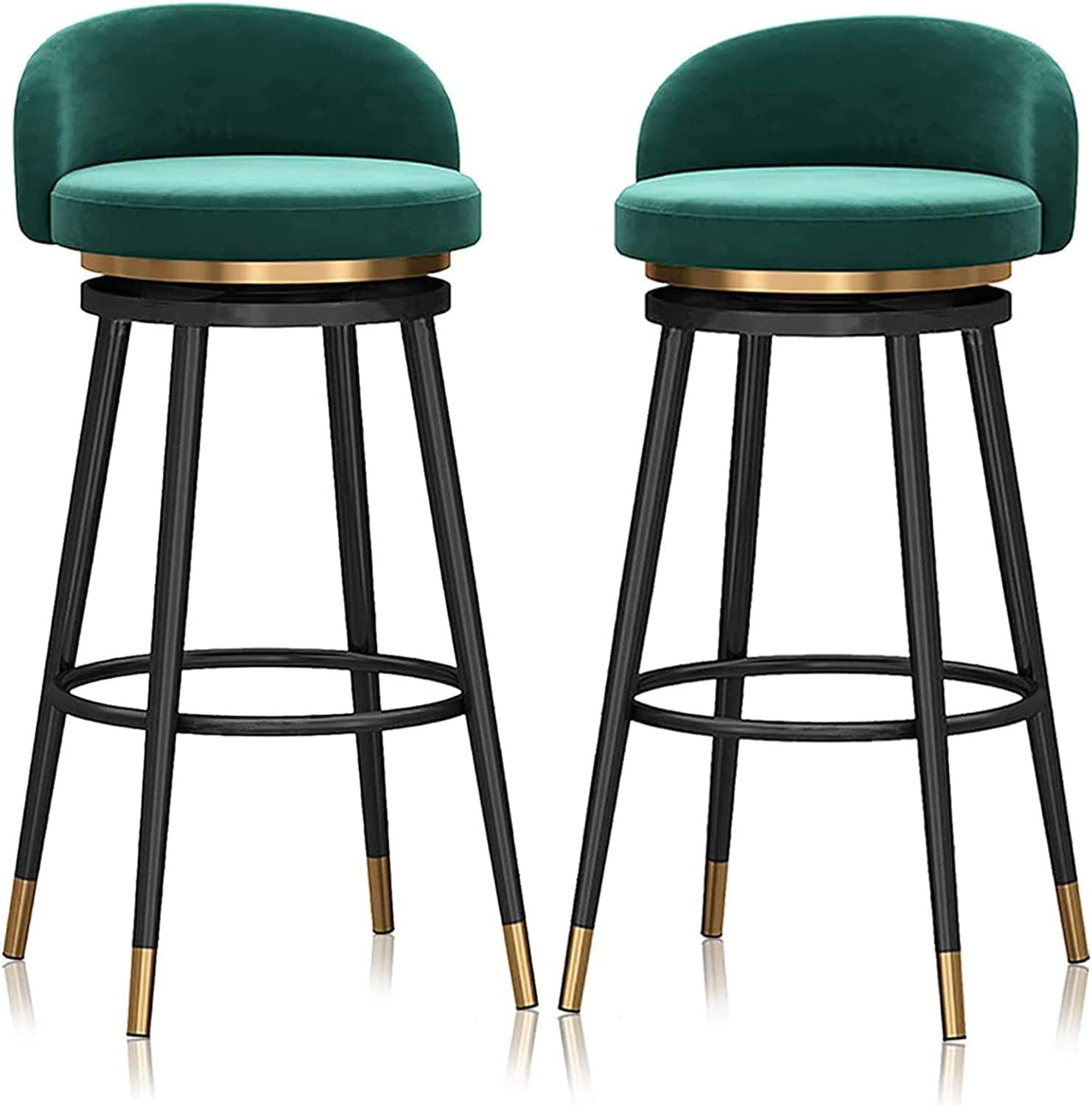 Amazon.com: YokIma Set of 2 Vintage Industrial Bar Stool with Low Back ...